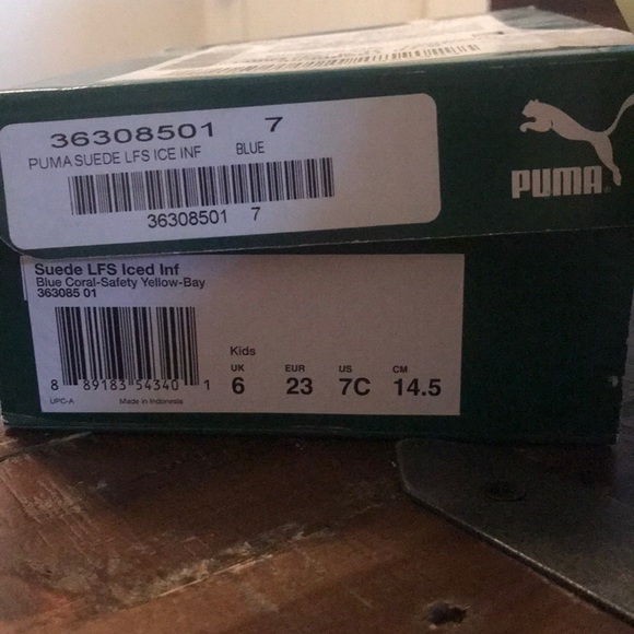 Puma | Shoes | Kids Puma Suede Lfs Iced Inf Sneakers Size 7c | Poshmark